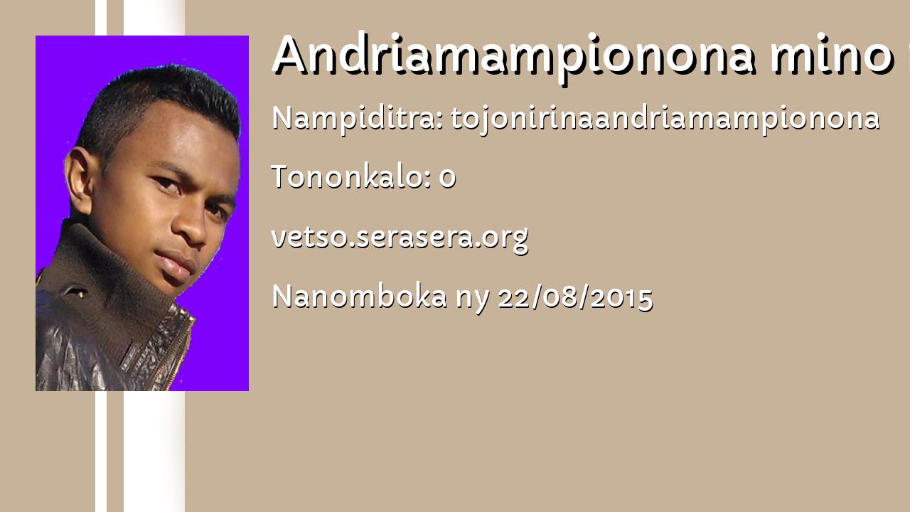 Takelak'i Andriamampionona Mino Najaina mpanoratra - Tononkalo Malagasy