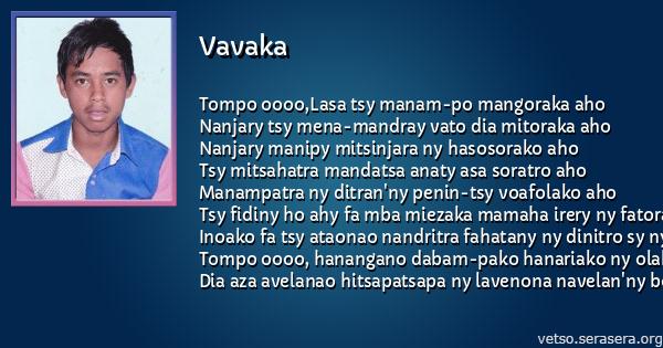 vavaka - Aloky Ny Sento - Tononkalo Malagasy