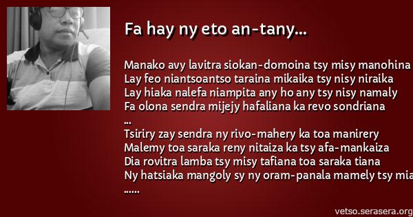 FA HAY NY ETO AN-TANY... - AORN - Tononkalo Malagasy