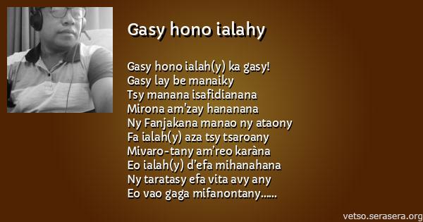 GASY HONO IALAHY - AORN - Tononkalo Malagasy