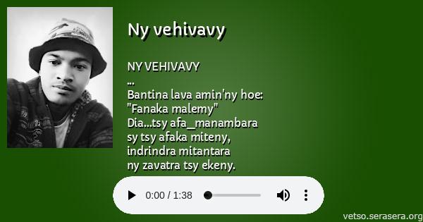 NY VEHIVAVY - FahNamby - Tononkalo Malagasy