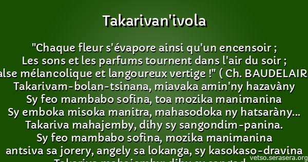 Takarivan'Ivola - N'Aina - Tononkalo Malagasy