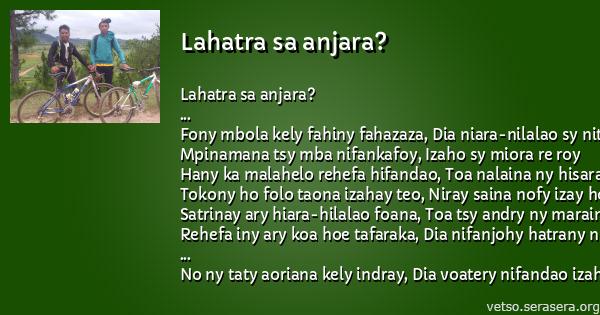 Lahatra sa anjara? - Nalison Randrianaivo - Tononkalo Malagasy