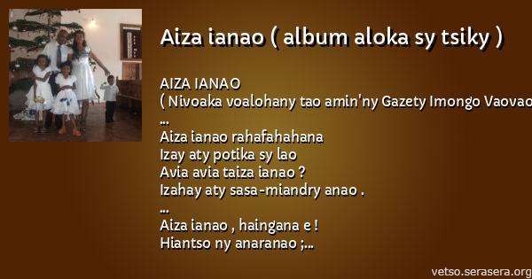 AIZA IANAO ( ALBUM ALOKA SY TSIKY ) - NY Andri-Fara - Tononkalo Malagasy