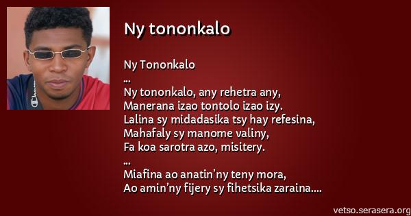Ny Tononkalo - Ny Hafatra RANDRIANTIANA - Tononkalo Malagasy