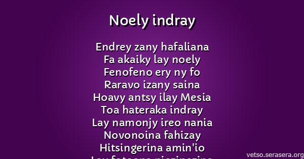 Noely indray - rivonala - Tononkalo Malagasy